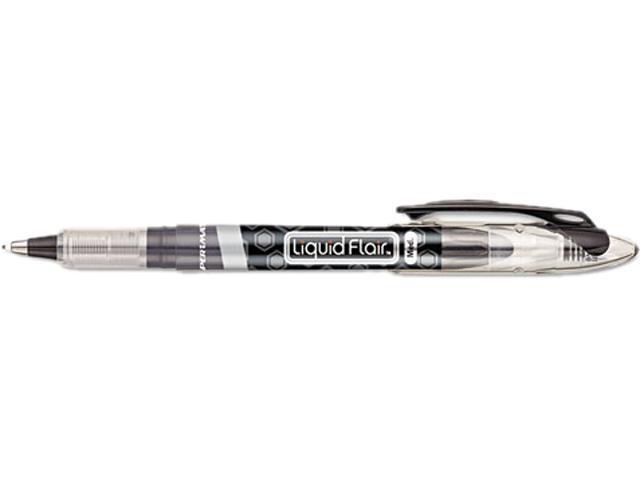 Paper Mate 21001BH Liquid Flair Porous Point Stick Pen, Black Ink ...