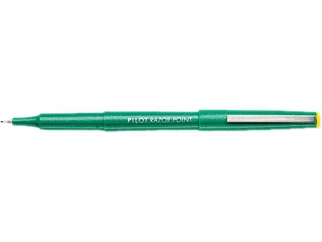Pilot 11010 Razor Point Porous Point Stick Pen, Green Ink, Extra Fine ...