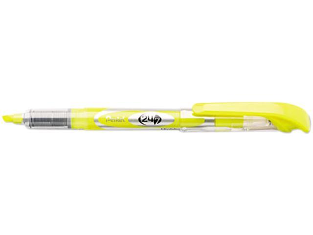 Pentel SL12-G 24/7 Highlighter, Chisel Tip, Bright Yellow Ink, 12/Pk ...