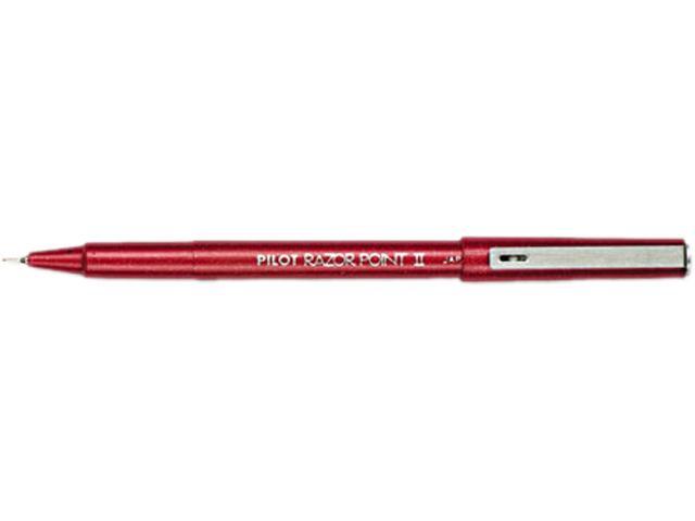 Pilot 11011 Razor Point II Porous Point Stick Pen, Red Ink, Ultra Fine ...