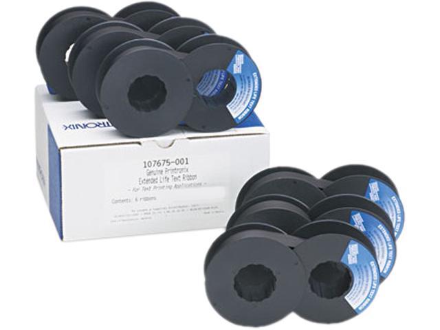 Printronix 107675001 Printer Ribbon, 30M Yield, Black, Six per Box ...