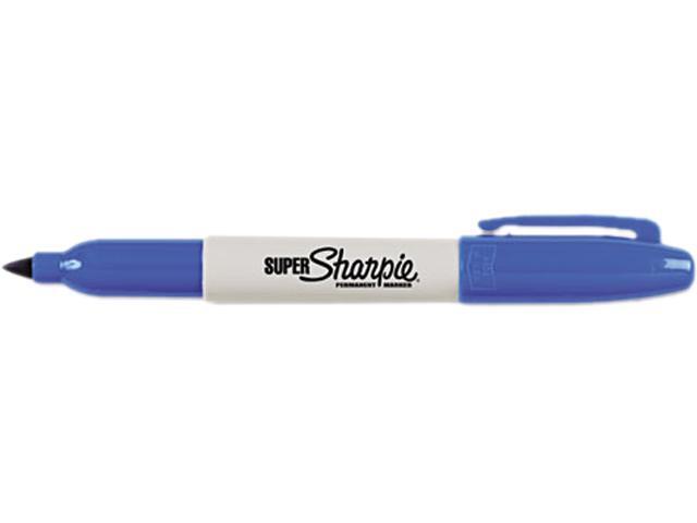 Sharpie 33003 Super Permanent Markers, Fine Point, Blue, Dozen - Newegg.com