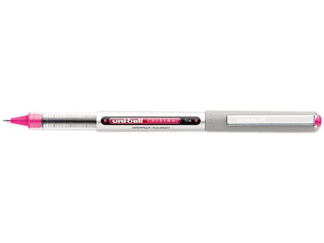 uni-ball 60384 Vision Roller Ball Stick Water-Proof Pen, Passion Pink ...