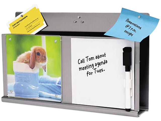 Deflect-o 510010 MyStyle Stainless Steel DocuPocket with White Board ...