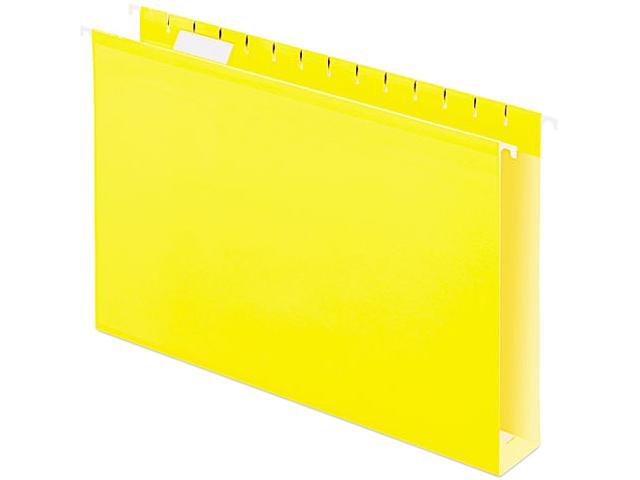 Pendaflex 4153X2YEL Two Inch Reinforced Hanging File Folders, Legal ...