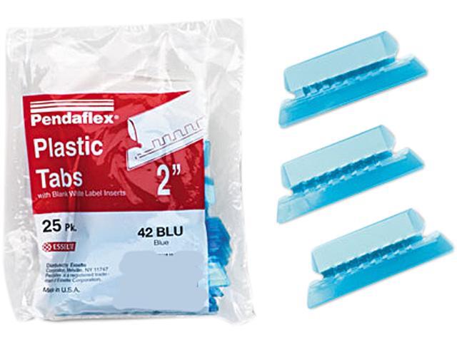 Pendaflex 42-BLU Hanging File Folder Tabs, 1/5 Tab, Two Inch, Blue Tab ...