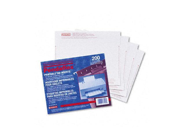 Pendaflex 43290 Printable Hanging File Folder Tab Inserts, 1/5 Tab, 2in ...