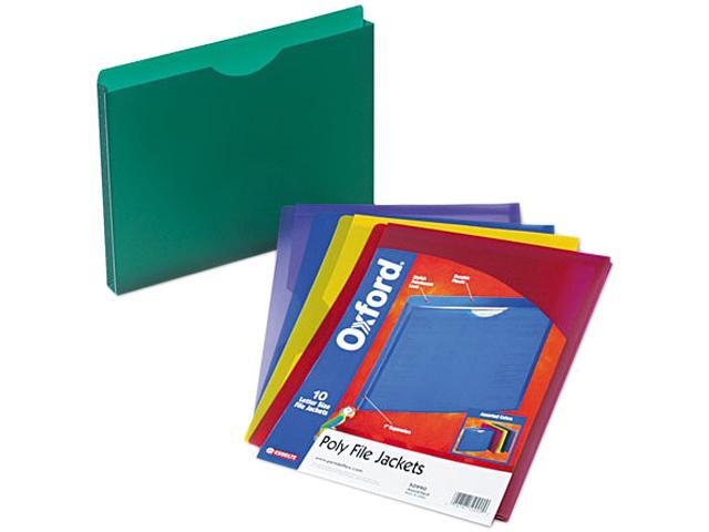 Pendaflex 50990 Expanding File Jackets, Letter, Poly, Blue/Green/Purple ...