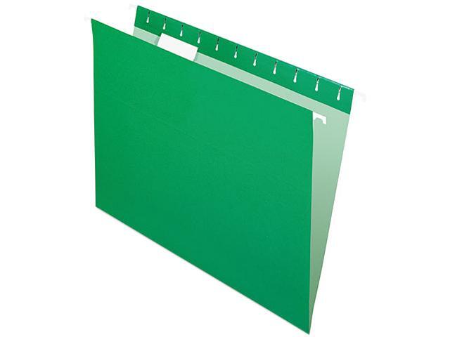 Pendaflex 81610 Hanging File Folders, 1/5 Tab, Letter, Bright Green, 25 ...