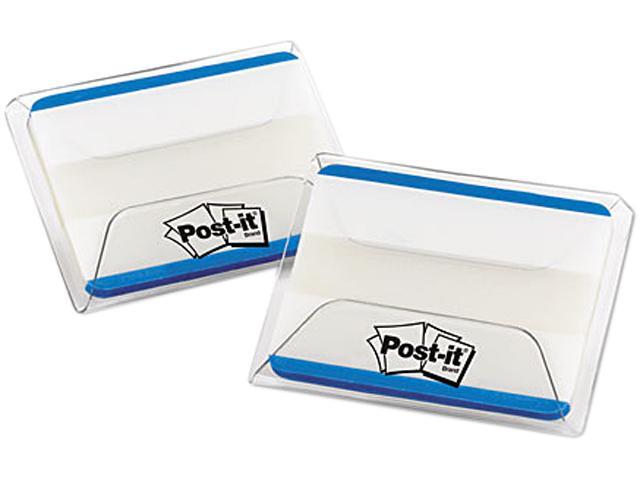 Post-it 686F-50BL Durable File Tabs, 2 x 1 1/2, Striped, Blue, 50/Pack ...