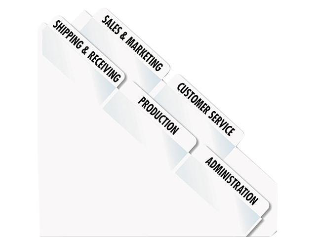 Redi-Tag 33171 Laser Printable Index Tabs, 2 x 7/8, White, 80/Pack ...