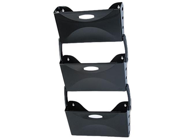 Rubbermaid 18563 Ultra Hot File Three Pocket Wall File Set, Legal ...