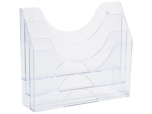 Rubbermaid 96050ROS Three-Pocket File Folder Organizer, Plastic, 13 x 3 ...