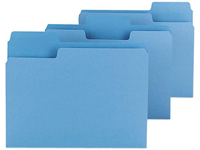 Smead 11986 SuperTab Colored File Folders, 1/3 Cut, Letter, Blue, 100 ... Smead 11986 SuperTab Colored File Folders, 1/3 Cut, Letter, Blue, 100 ...