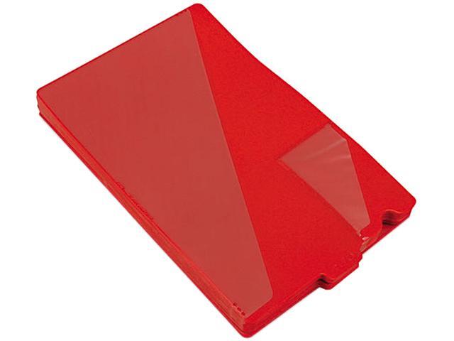 Smead 61970 Out Guides with Diagonal-Cut Pockets, Poly, Legal, Red, 50 ...