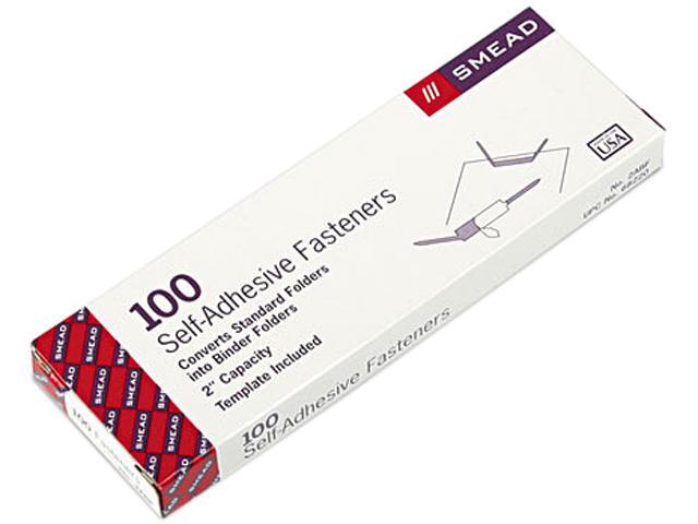 Smead 68220 Standard Adhesive Steel Paper File Fasteners, Two Inch ...