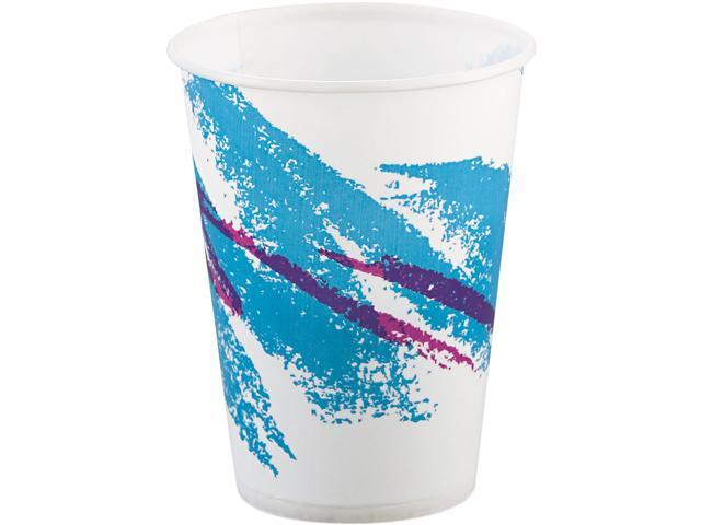 Solo Cup R9N-00055 Jazz Waxed Paper Cold Cups, 9oz, Tide Design, 100 ...