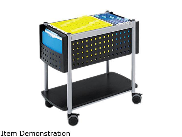 Safco 5373BL Scoot Open Top Mobile File Cart, 28w x 14-3/4d x 26h ...