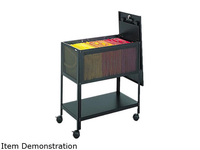 Safco 5351BL Steel Mesh Tub File With Lid, 13-1/2w x 24-1/4d x 27-1/2h ...