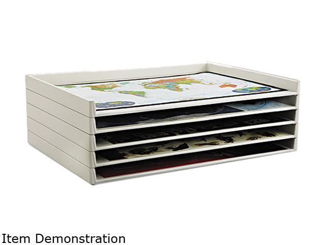 Safco 4899 Giant Stack Flat File Trays, 45-1/4w x 34d x 3h, White ...