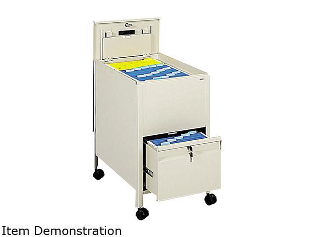 Safco 5364PT Locking Mobile Tub File With Drawer, Letter Size, 17w x ...