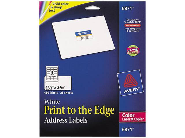 Avery Address Labels Sure Feed Technology Print To The Edge 