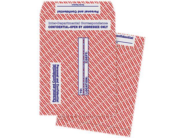 Quality Park 63778 Gray/Red Paper Gummed Flap Confidential Interoffice ...