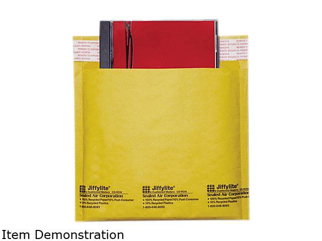 Sealed Air 44169 Jiffylite CD/DVD Self-Seal Mailer, Side Seam, 7 1/4 x ...