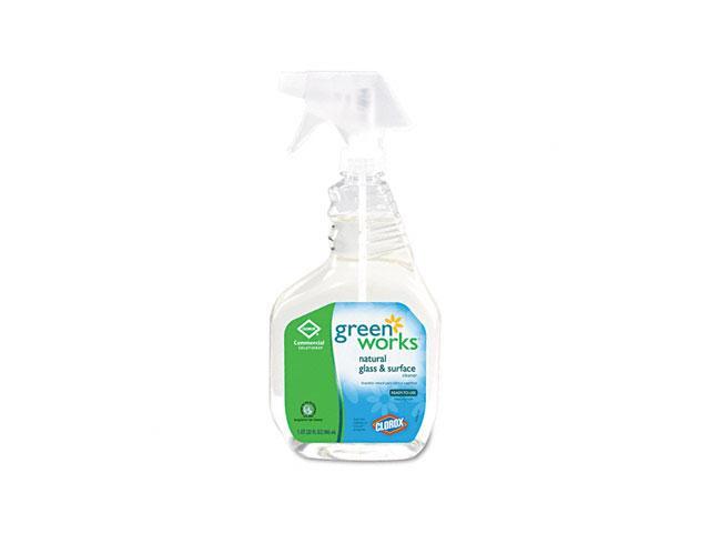 Clorox 00459 Green Works Glass/Surface Cleaner, 32 oz. Spray Bottle ...
