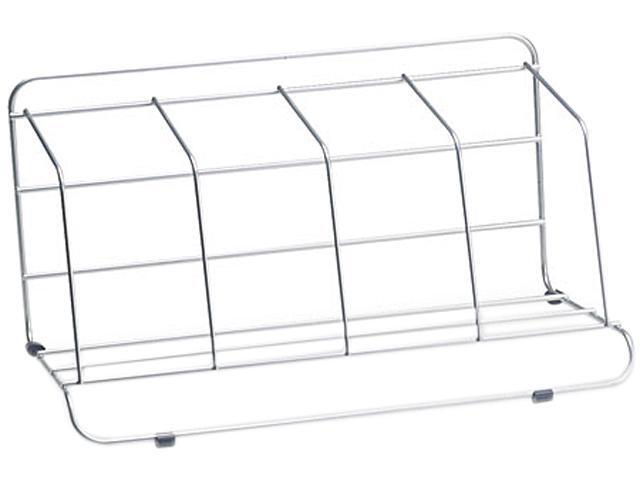 Fellowes 10402 Four-Section Wire Catalog Rack, Metal, 16 1/2 x 10 x 8 ...