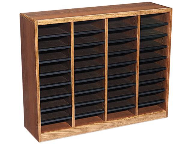Safco 9321MO Wood/Fiberboard E-Z Stor Sorter, 36 Sections, 40 x 11 3/4 ...