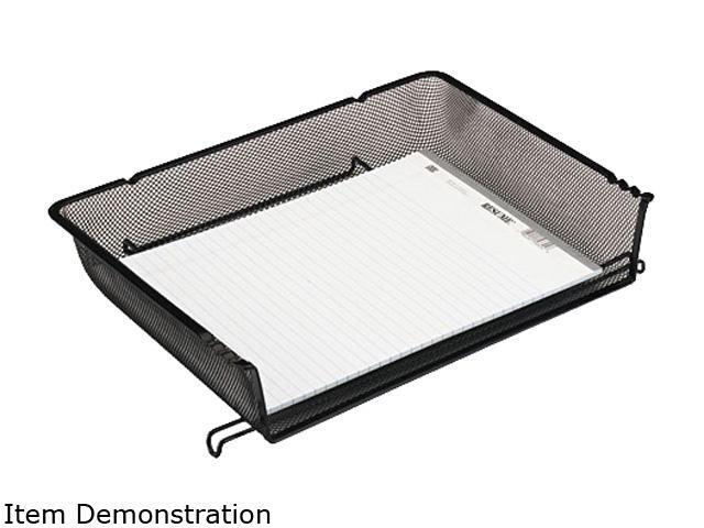 Rolodex 62555 Nestable Mesh Stacking Side Load Letter Tray, Wire, Black ...