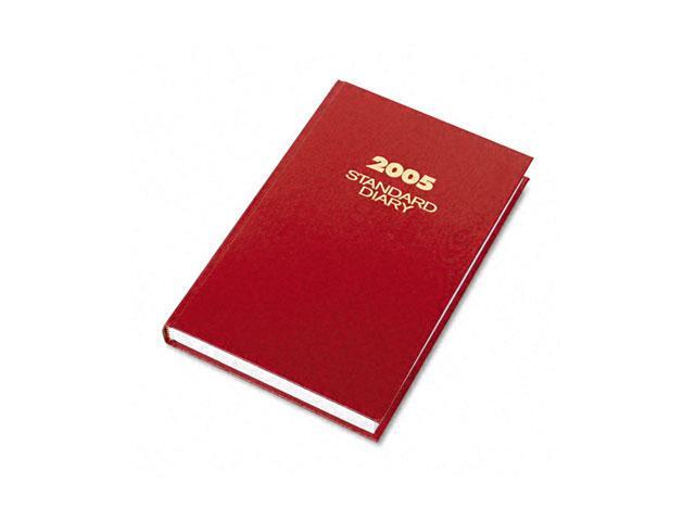 AT-A-GLANCE SD376-13 Standard Diary Recycled Daily Diary, Red, 7 11/16 ...