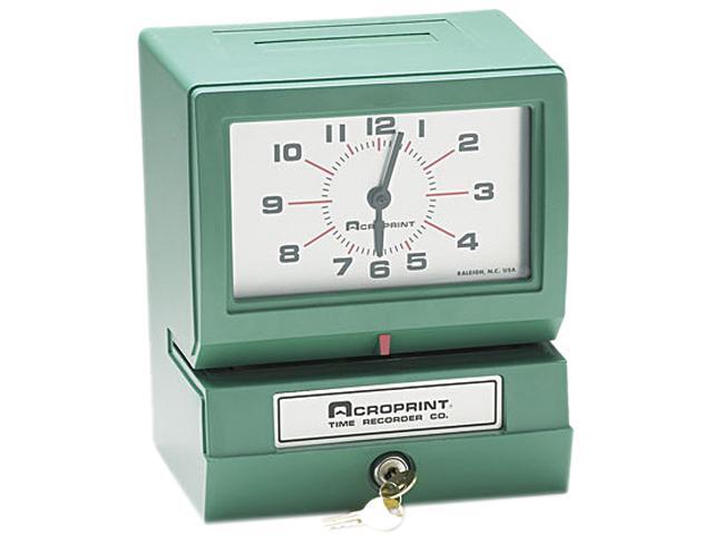 Acroprint 01-2070-400 Model 150 Analog Automatic Print Time Clock with ...