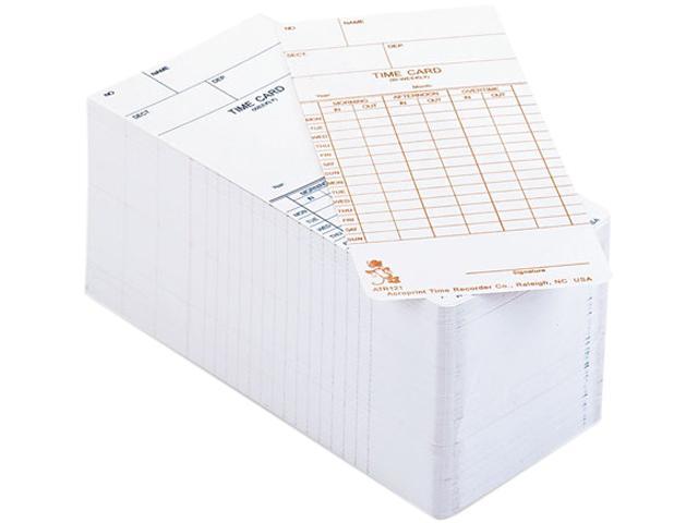 Acroprint Time Recorder 09-9110-000 Time Card for Model Atr120 ...