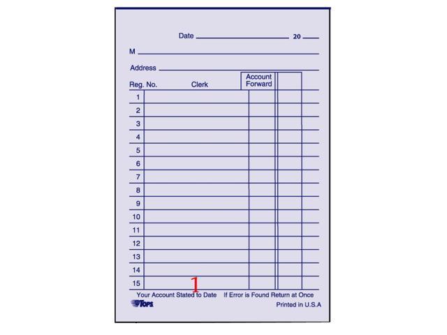 Tops 46202 Duplicate Retail Sales Pad, 3-3/8 x 5, Carbon-Backed ...