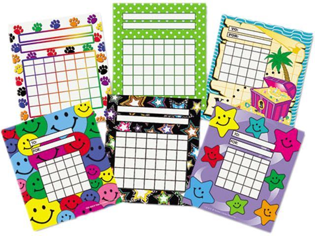 Individual Incentive Charts, 5-1/4 x 6, 6 Designs, 36/Each, 216/Pack ...