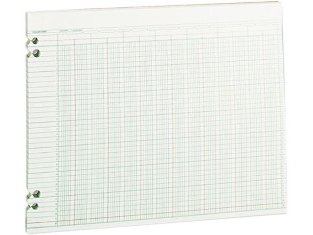 Wilson Jones G30-24 Accounting Sheets, 24 Columns, 11 x 14, 100 Loose ...