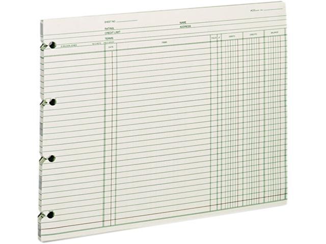 Wilson Jones GN2D Accounting, 9-1/4 x 11-7/8, 100 Loose Sheets/Pack ...