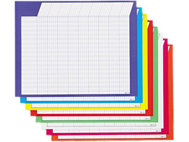 Horizontal Incentive Chart Pack, 28w x 22h, Assorted Colors, 8/Pack ...