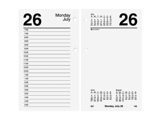 AT-A-GLANCE E717R-50 Recycled Desk Calendar Refill, 3 1/2" x 6 ...