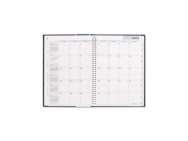 DayMinder Premiere G470H-00 Recycled Monthly Planner, Black, 7 7/8" x ...