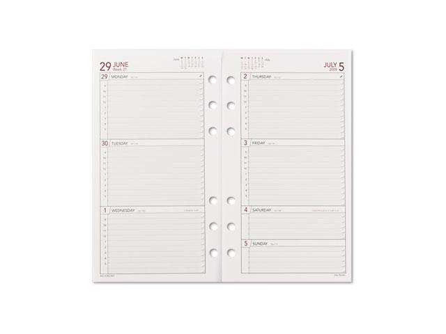Day Runner 063-285Y Express Recycled Weekly Planning Pages, 3-3/4 x 6-3 ...
