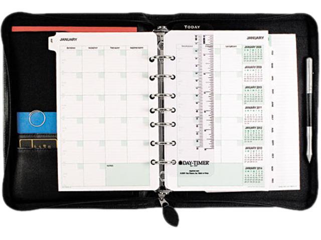 Day-Timer 41745 Bonded Leather Organizer Starter Set, 5-1/2 x 8-1/2 ...