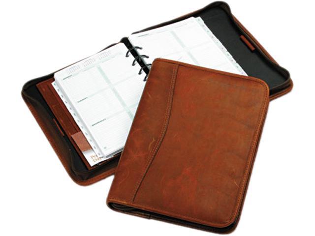 Day-Timer 80844 Aviator Cowhide Leather Zippered Organizer Starter Set ...