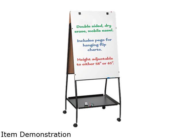 Best-Rite 33250 Wheasel Easel Adjustable Melamine Dry Erase Board, 28 3 ...
