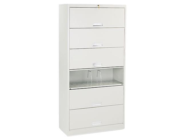 HON 626CLQ 600 Series 6-Shelf Steel Receding Door File, Legal, 75.90" x ...