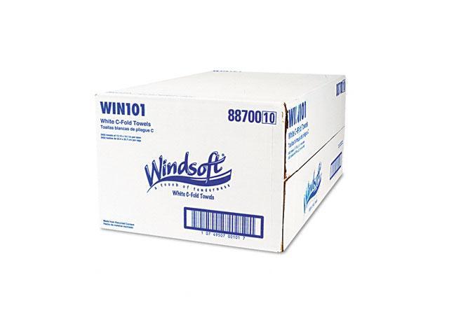 Windsoft Embossed C-Fold Paper Towels, 10-1/10 x 13-1/5, White, 200 ...