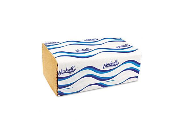 Windsoft 106 Embossed 1-Fold Paper Towels, 9 9/20 x 9, Natural, 250 ...