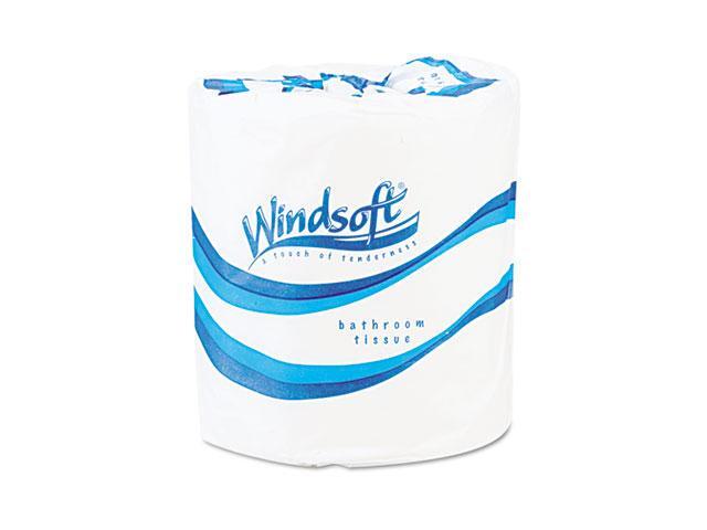 Windsoft 2200 Single Roll Bath Tissue, 500 Sheets/Roll, 96 Rolls/Carton ...